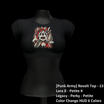 Second Life Marketplace - [Punk Army] Revolt Top - 13 v1